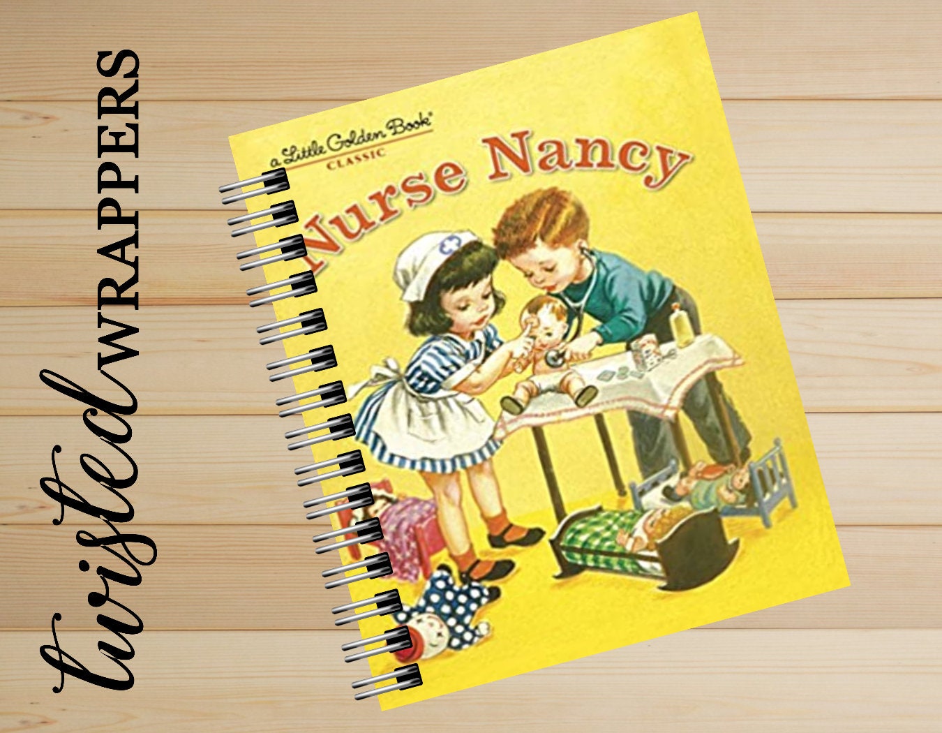 Nurse Nancy Little Golden Book Recycled Journal Notebook | Etsy