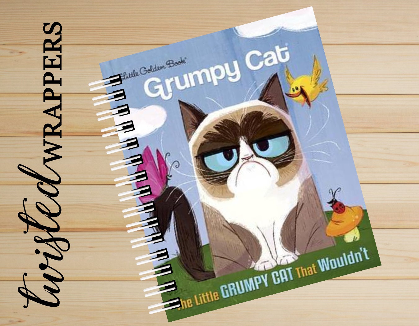 Grumpy Cat Little Golden Book Recycled Journal Notebook | Etsy