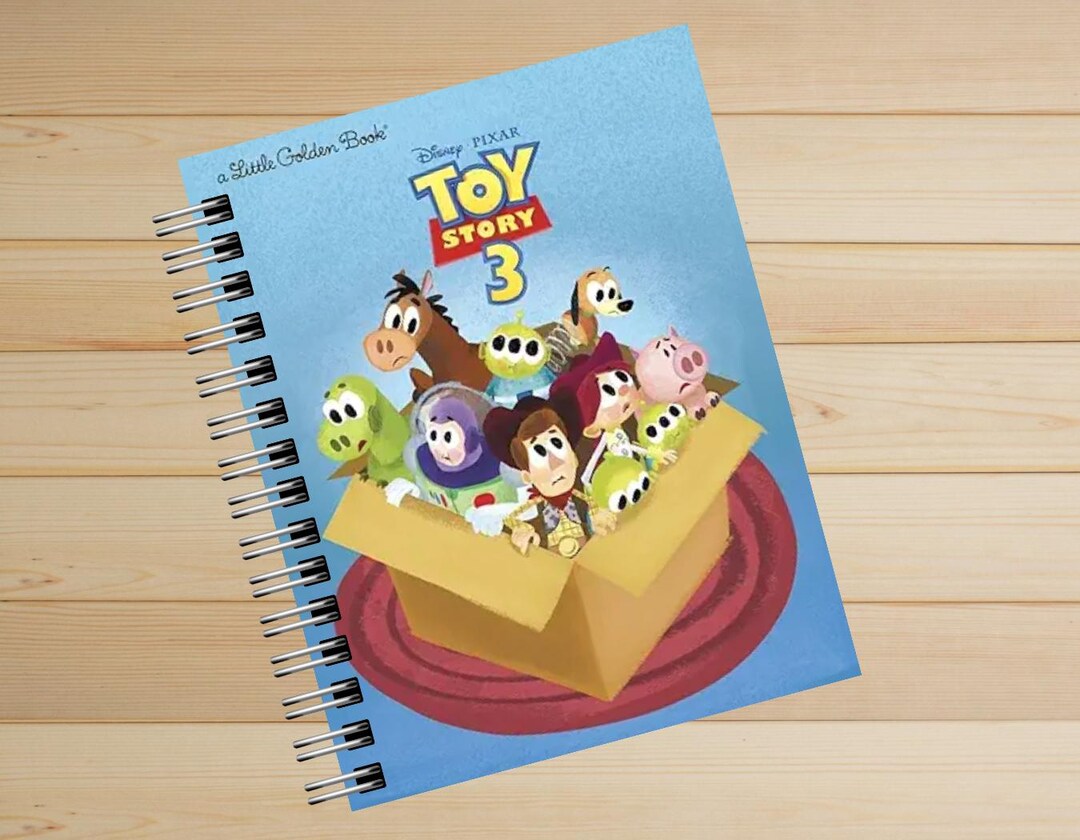 Toy Story 3 Little Golden Book Recycled Journal Notebook, Storybook ...