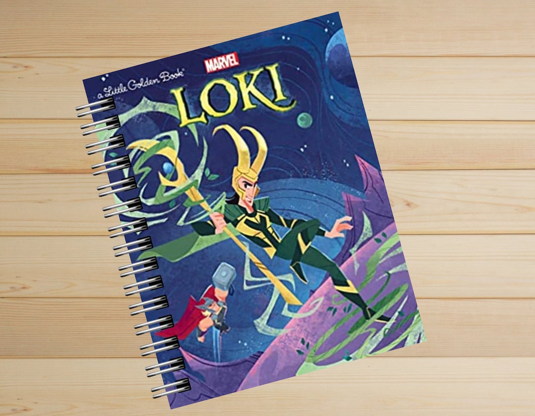 Loki Little Golden Book Recycled Journal Notebook, Storybook Journal ...