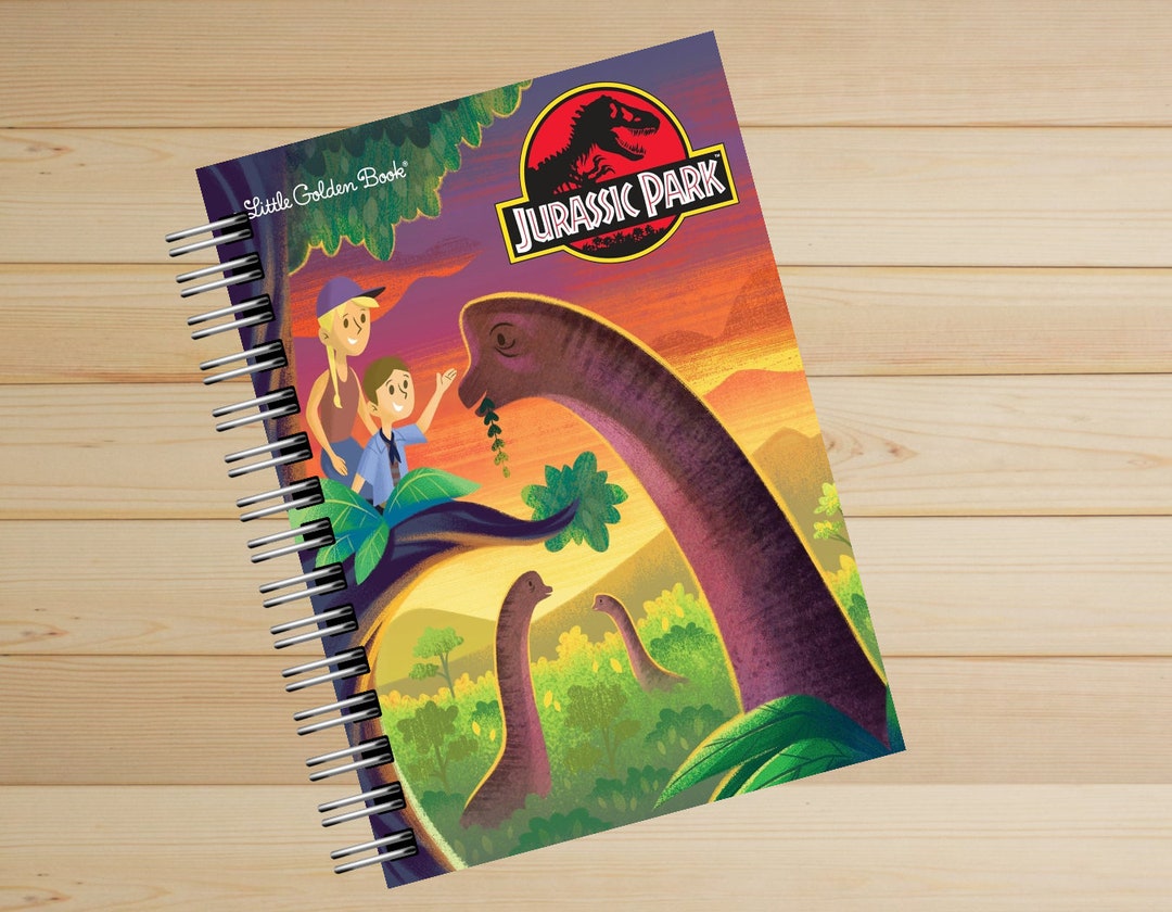 Jurassic Park Little Golden Book Recycled Journal Notebook, Storybook ...