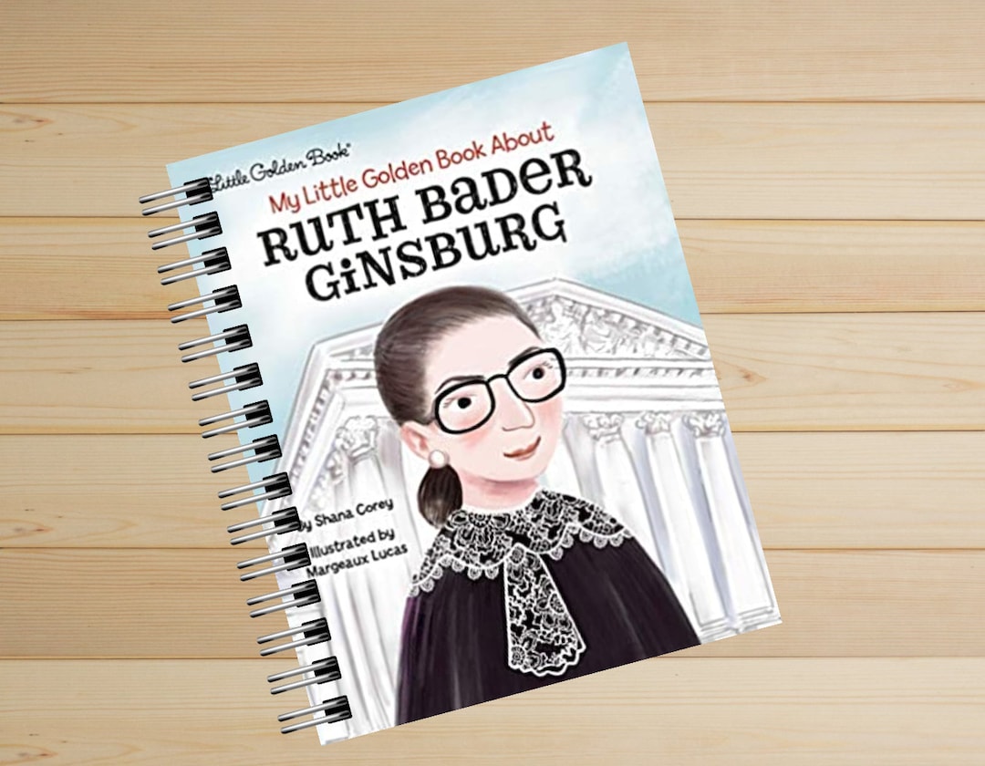 Ruth Bader Ginsburg Little Golden Book Recycled Journal Notebook ...