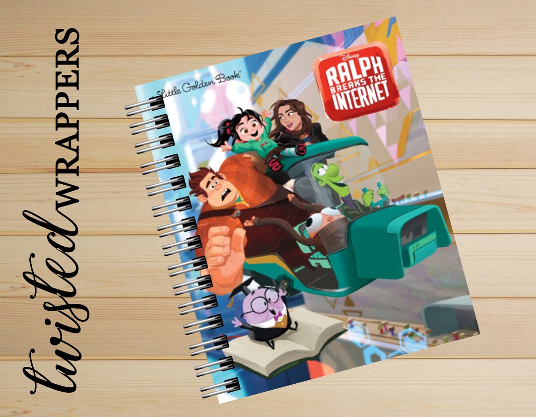 Wreck It Ralph Breaks the Internet Little Golden Book Recycled Journal ...