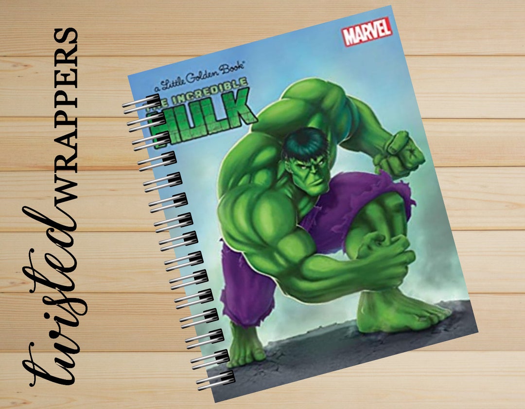 Incredible Hulk Little Golden Book Recycled Journal Notebook, Storybook ...