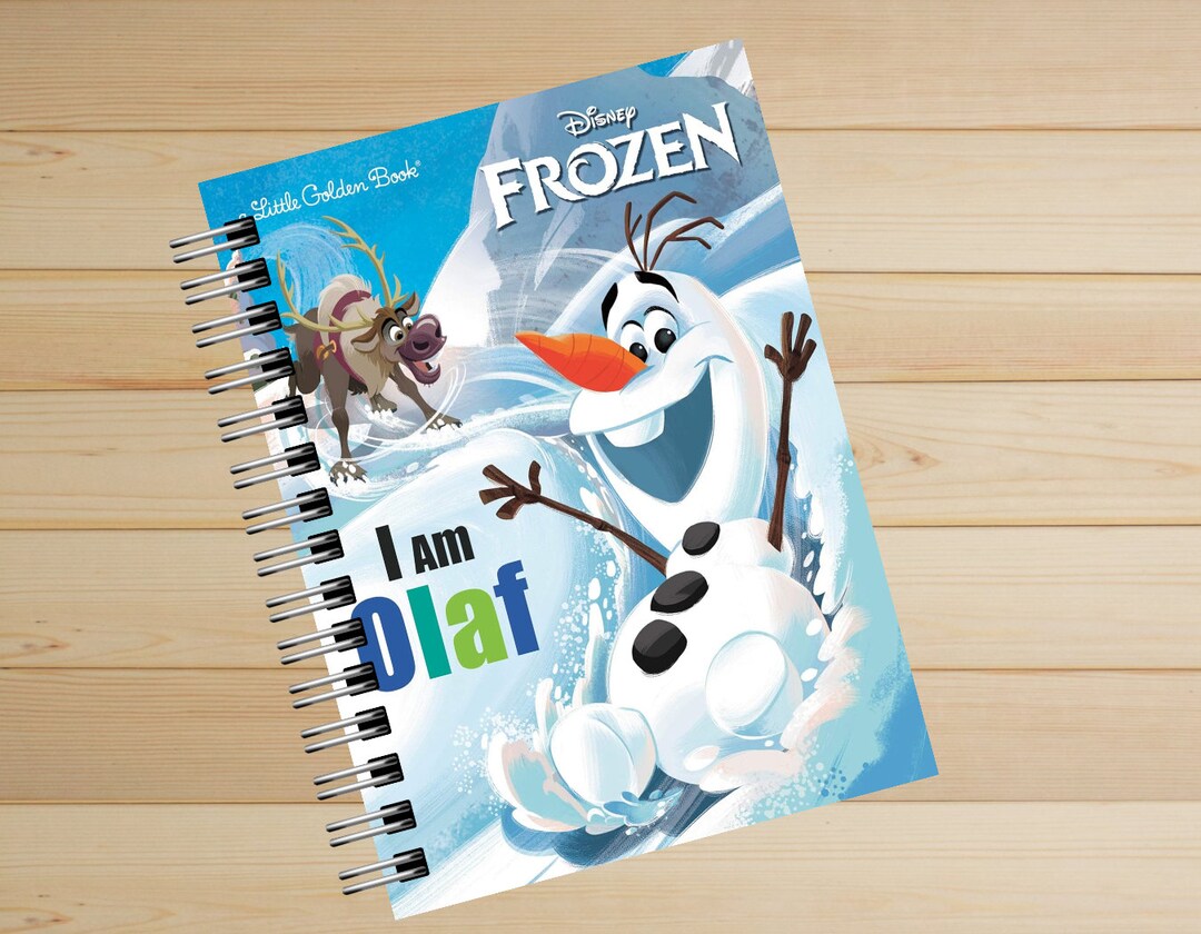 I Am Olaf Little Golden Book Recycled Journal Notebook, Storybook ...