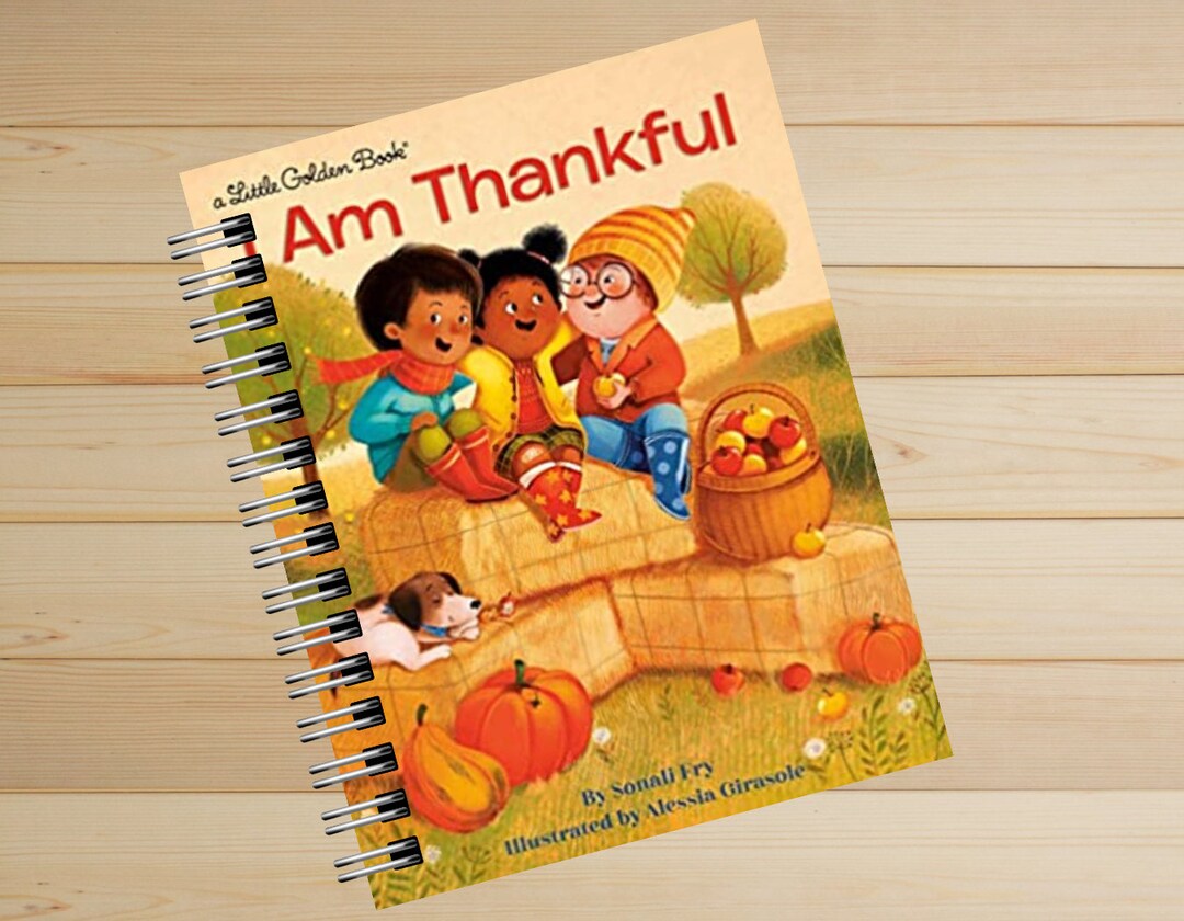 I Am Thankful Little Golden Book Recycled Journal Notebook, Storybook ...