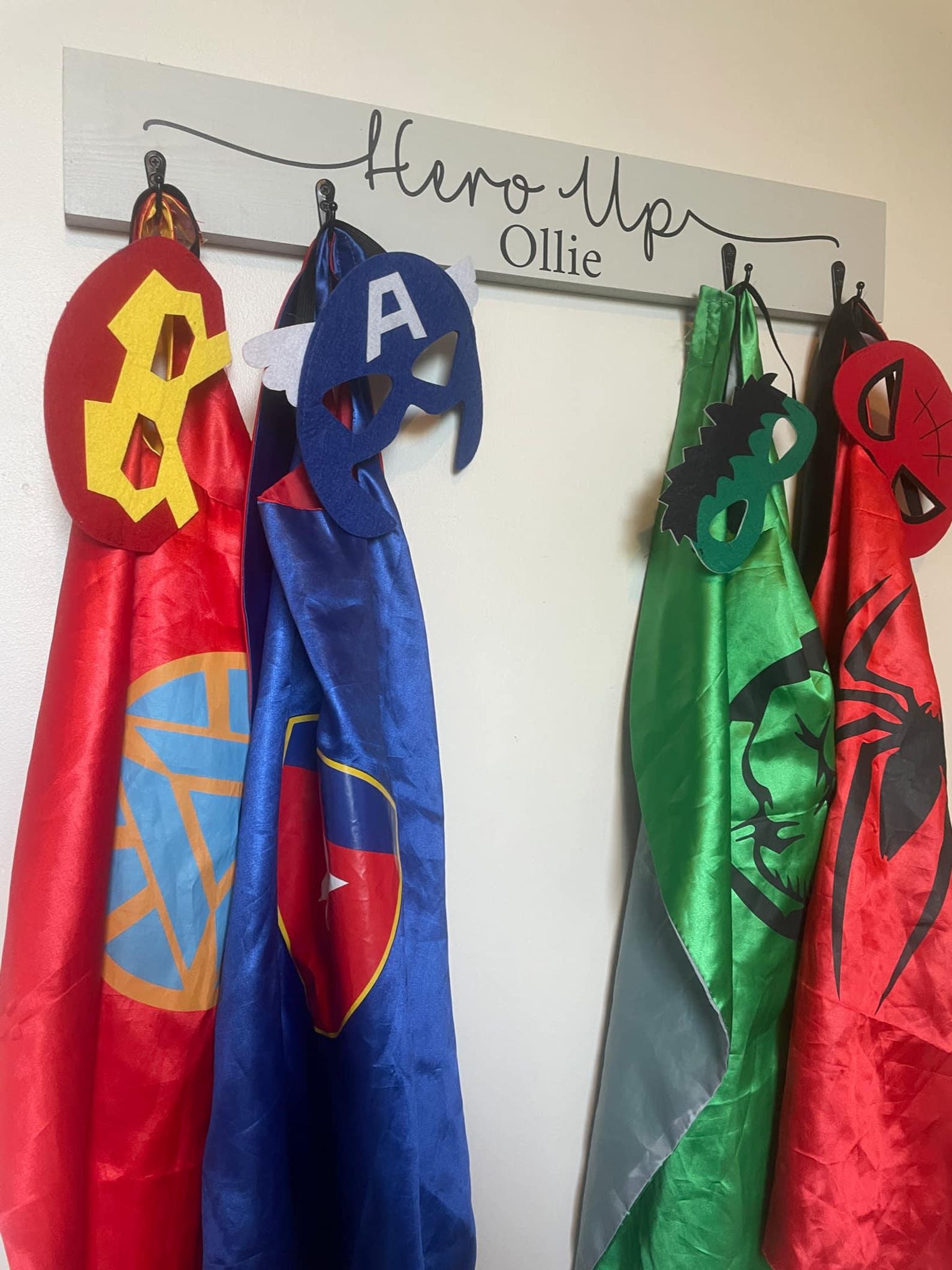 Handmade, Costume Hanger, Role Play, Playroom, Dress Up, Personalised ...