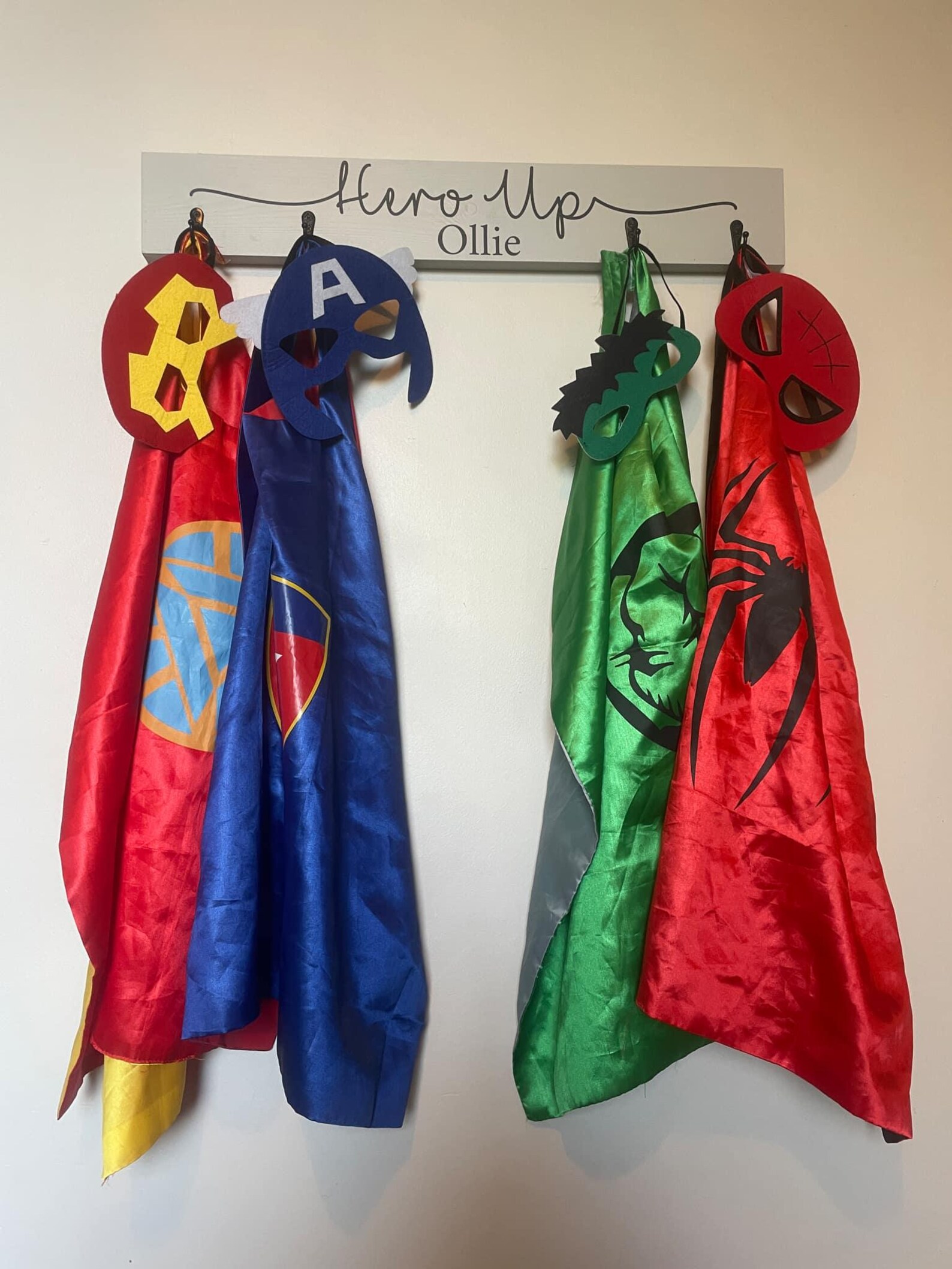Handmade, Costume Hanger, Role Play, Playroom, Dress Up, Personalised ...