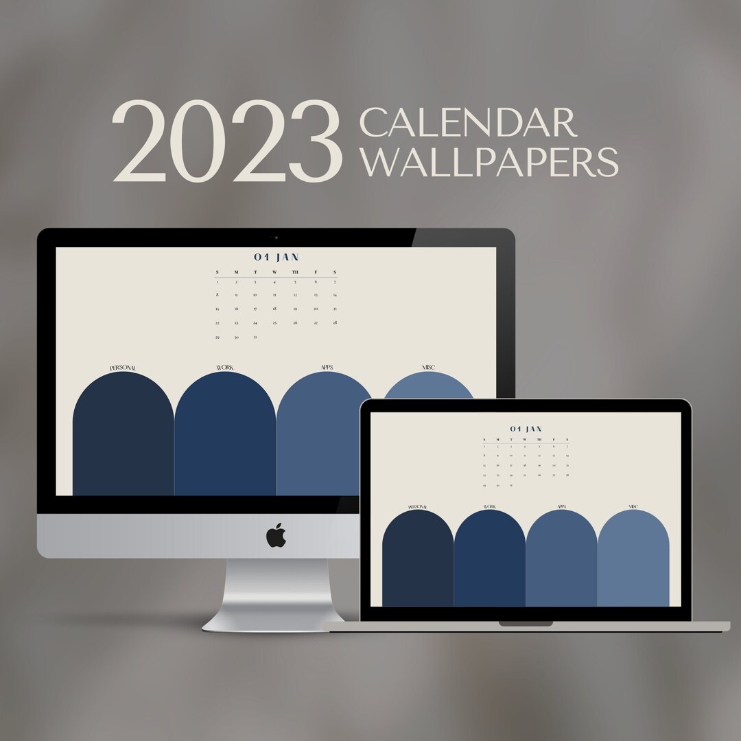 NEW 2023 Desktop Calendar Wallpapers, Monthly Calendar, Screensavers ...