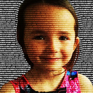 Word Portrait, Text Portrait, Personalised Word Portrait, Children's ...