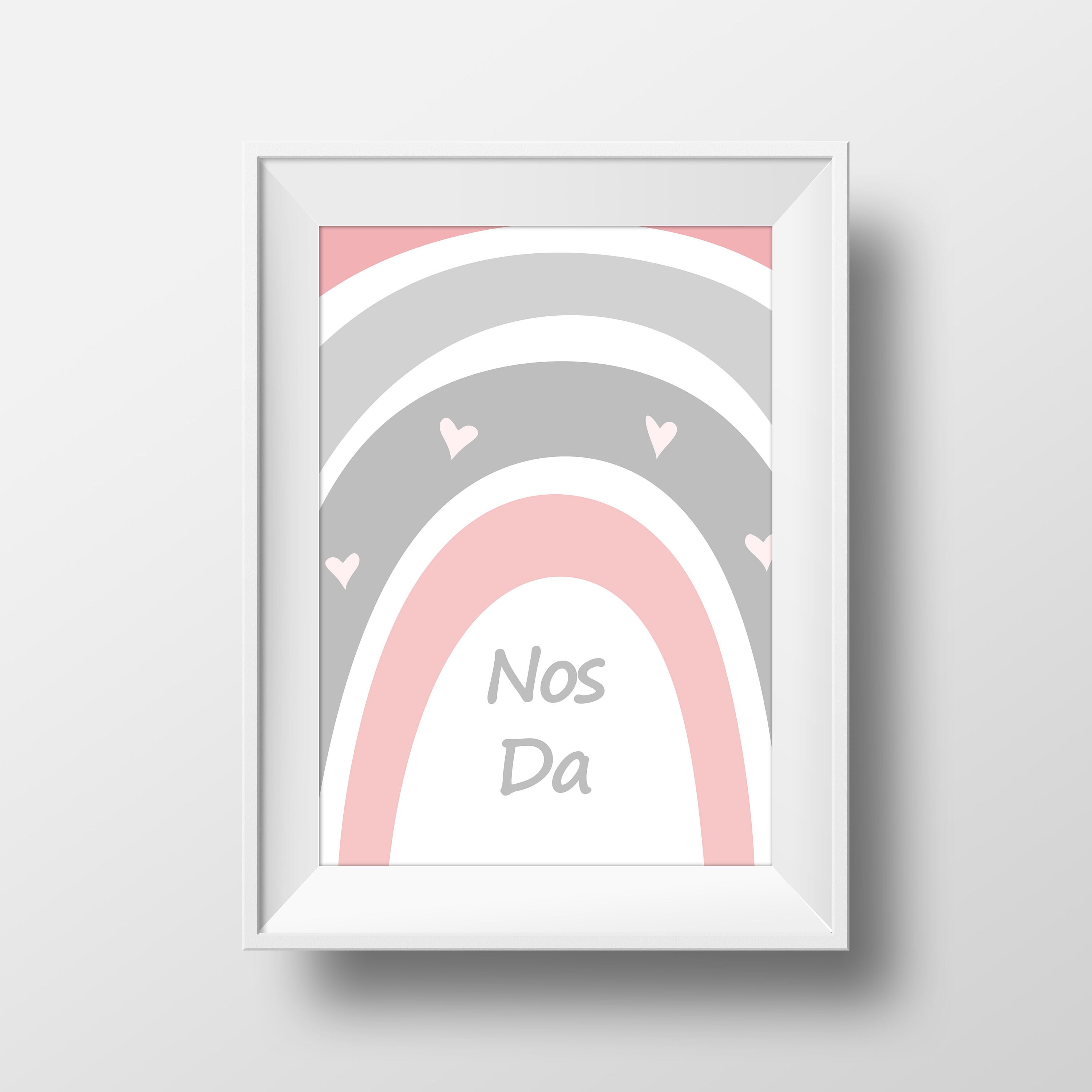Nos Da Print Nos Da Print for Kids Bedroom Welsh Print for - Etsy UK