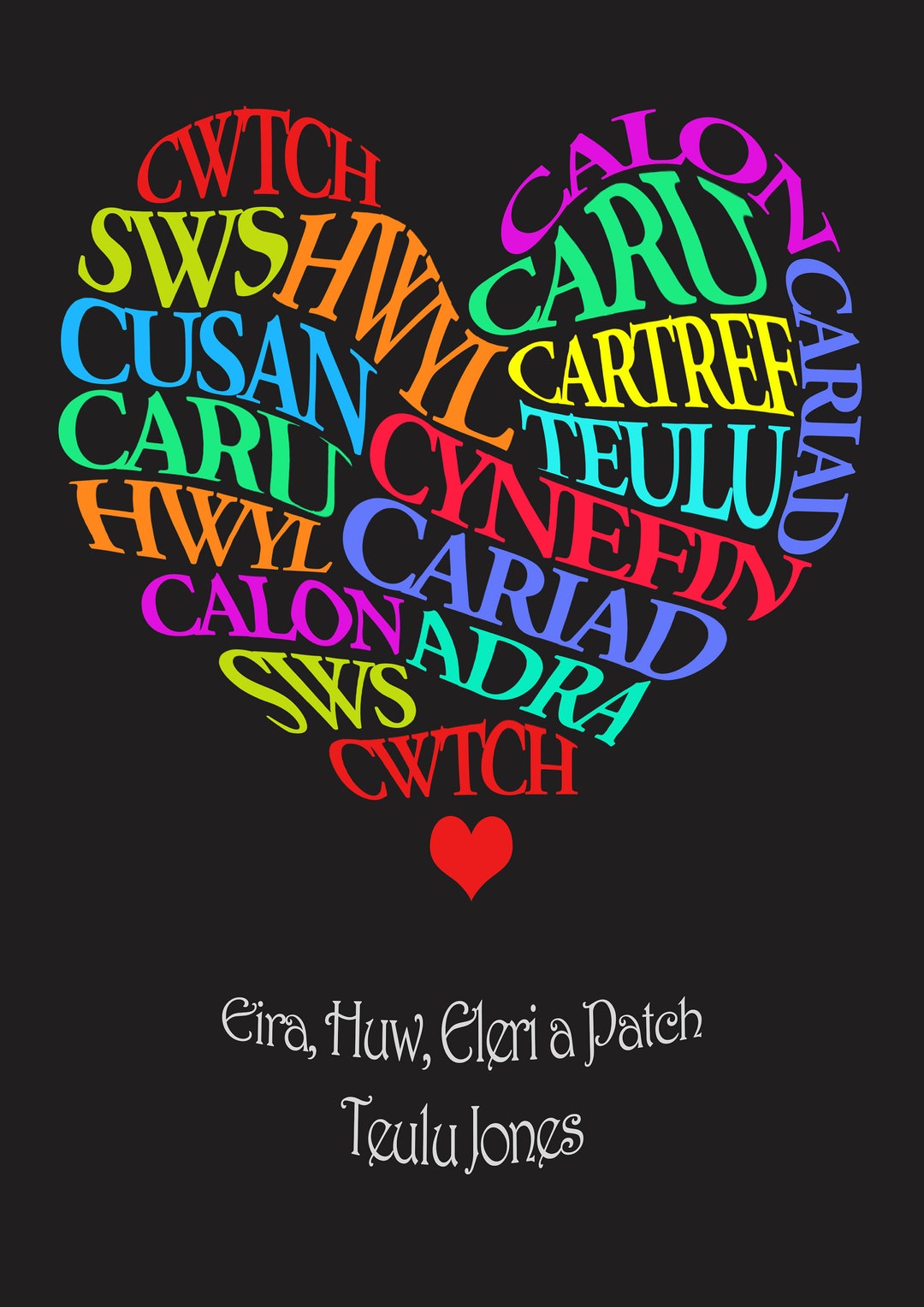 New Home Gift Welsh, Personalised Family Home Print, Welsh New Home ...