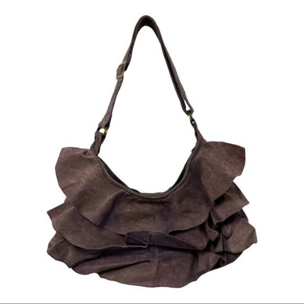 Leather Ruffle - Etsy