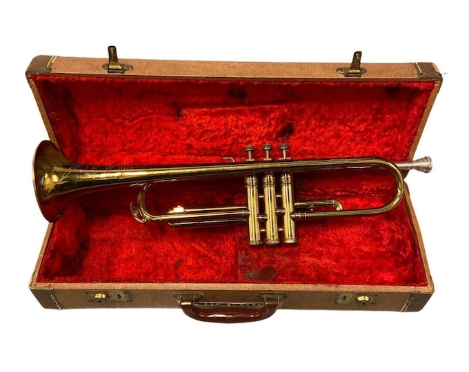 Harry Pedler and Sons Vintage Trumpet and Case, Brass Instrument ...