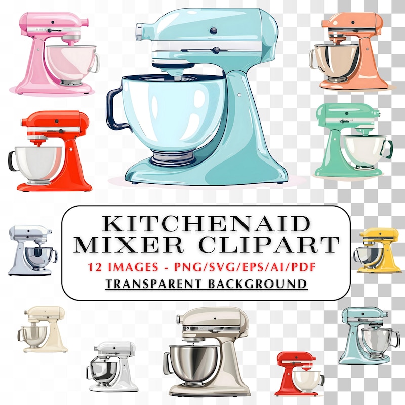 Stand Mixer Clipart - Etsy