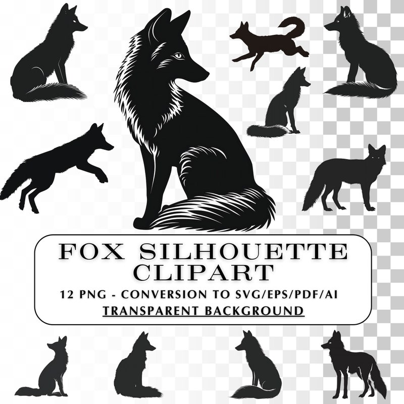 Fox Clip Art - Etsy