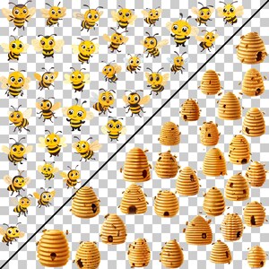 Bees Clipart Bundle! Entire Store Honeybee SVG Bundle! Beehive Clipart ...