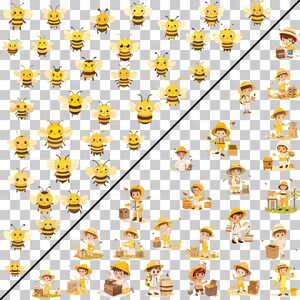 Bees Clipart Bundle! Entire Store Honeybee SVG Bundle! Beehive Clipart ...