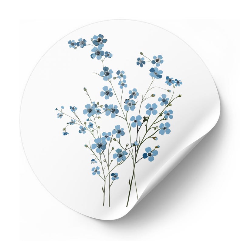 Forget Me Not Clipart! 4K PNG SVG Forget-me-not Flower Clip Art! Vector ...