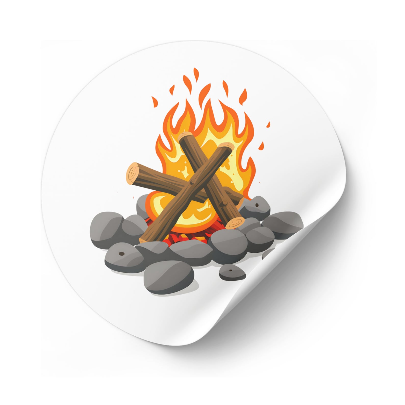 Campsite Fire Clipart! 16 Camping Fire Clip Art Images. Firepit PNG ...