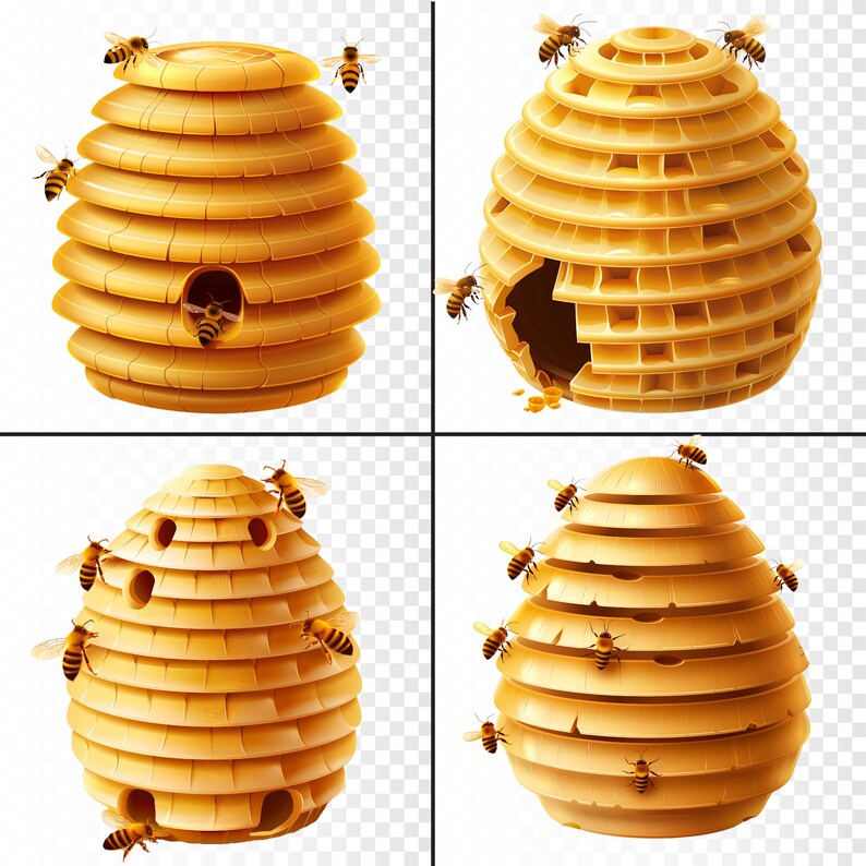 Beehive Clipart, Beehive SVG! 28 Bee Hive Illustrations and Graphics ...