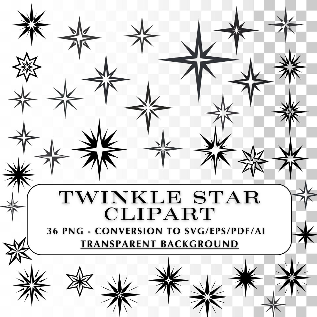 36 Sparkle PNG Images! Star Clipart, Sparkle Clipart, Twinkle SVG, and ...