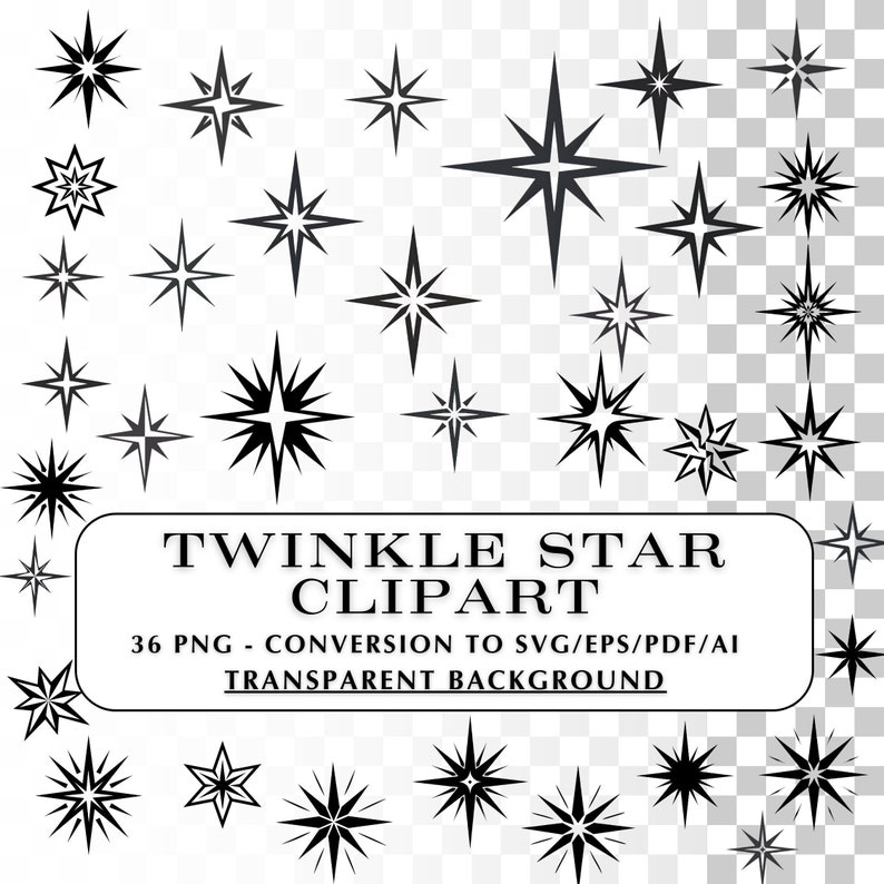 36 Sparkle PNG Images! Star Clipart, Sparkle Clipart, Twinkle SVG, and ...