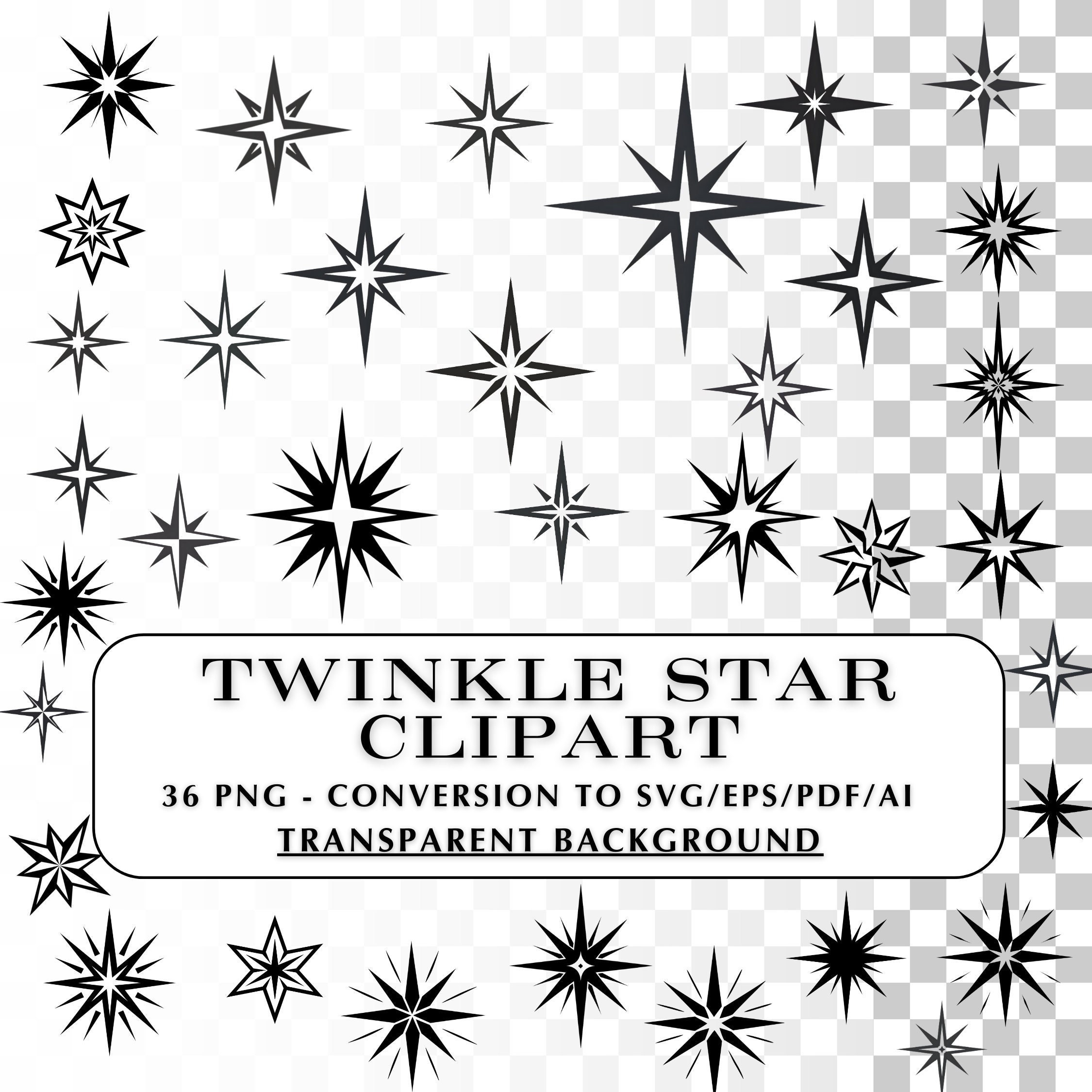 36 Sparkle PNG Images! Star Clipart, Sparkle Clipart, Twinkle SVG, and ...