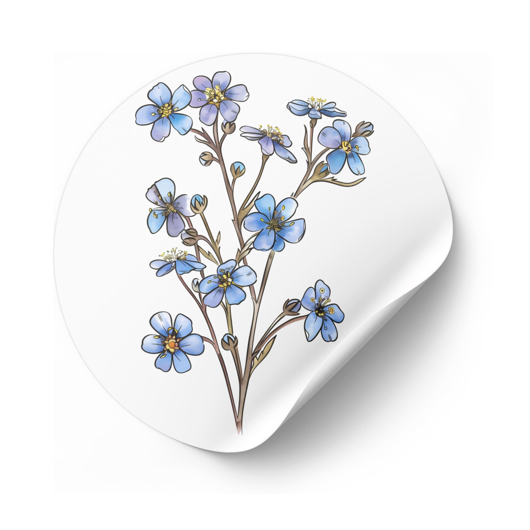 Forget Me Nots Clipart! 12 Forgetmenots Clip Art Graphics. Watercolor ...
