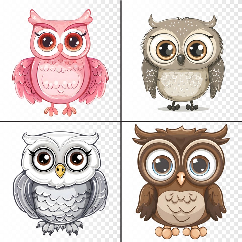 Cute Owl Clipart! 24 Owl Vector Images - PNG and SVG Files and More ...