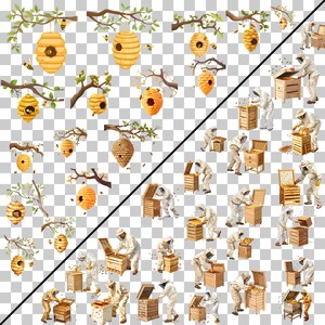 Bees Clipart Bundle! Entire Store Honeybee SVG Bundle! Beehive Clipart ...