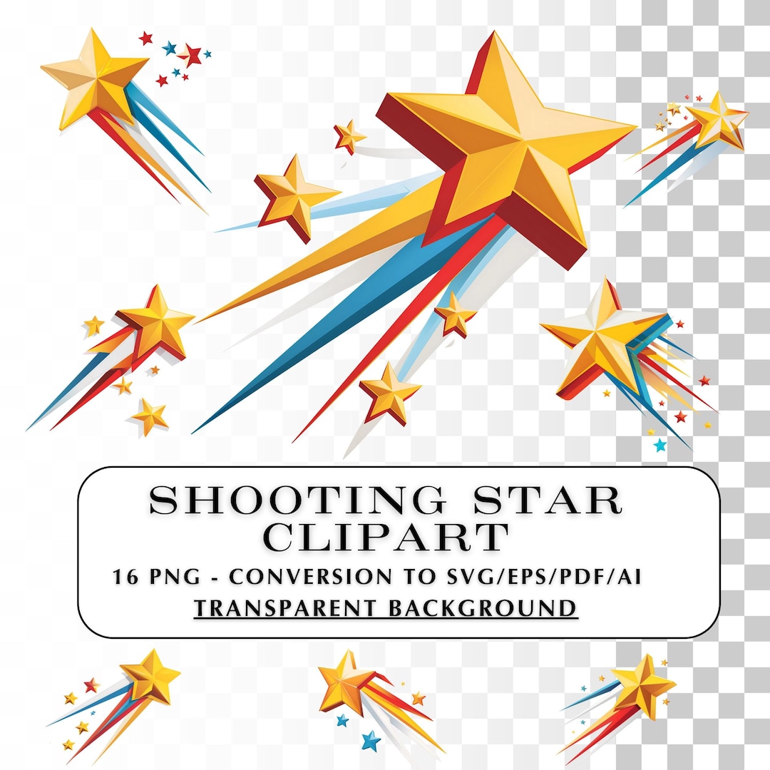 Shooting Star Clipart! 16 Star Clipart Images! Colorful Graphics, PNG ...