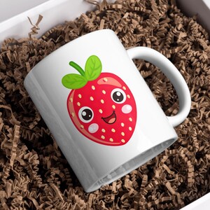 Cute Watercolor Strawberry Clipart! 28 Kawaii Strawberry Clip Art ...