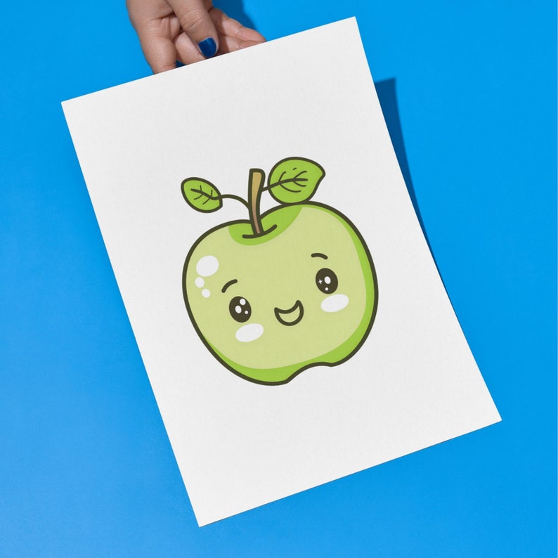 Kawaii Apple Clipart! 16 Cute Apple Clip Art Images. Vector Graphics of ...