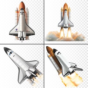 Space Shuttle Clipart - 20 Images - Space Shuttle PNG, Rocket Clipart ...