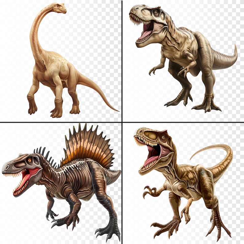 Dinosaur Clipart - 20 Images of Realistic Dino SVG and PNG Graphics ...
