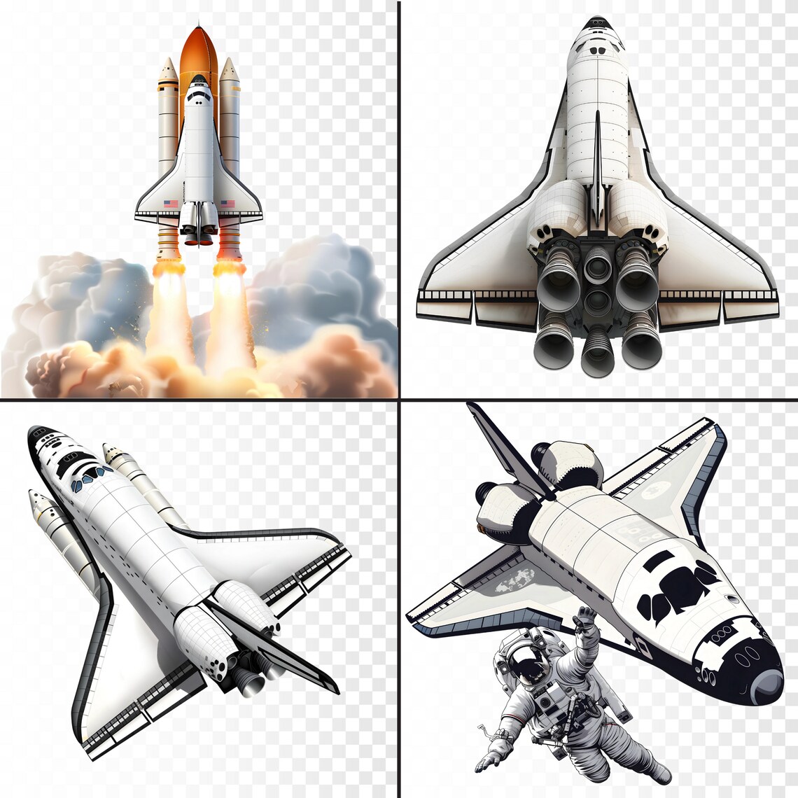 Space Shuttle Clipart 20 Images Space Shuttle PNG, Rocket Clipart ...