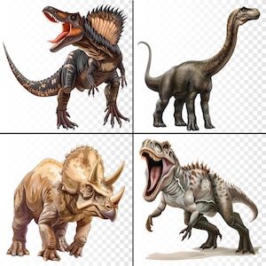 Dinosaur Clipart - 20 Images of Realistic Dino SVG and PNG Graphics ...