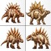 Stegosaurus Clipart! 12 Realistic Stegosaurus Dinosaur Clip Art. PNG ...
