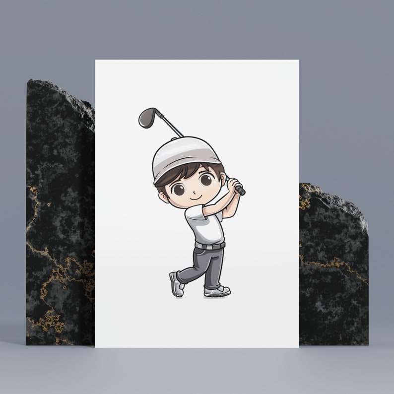 Cute Golfer Clipart! 28 Kawaii Golf Clip Art Graphics. Cute Kids ...