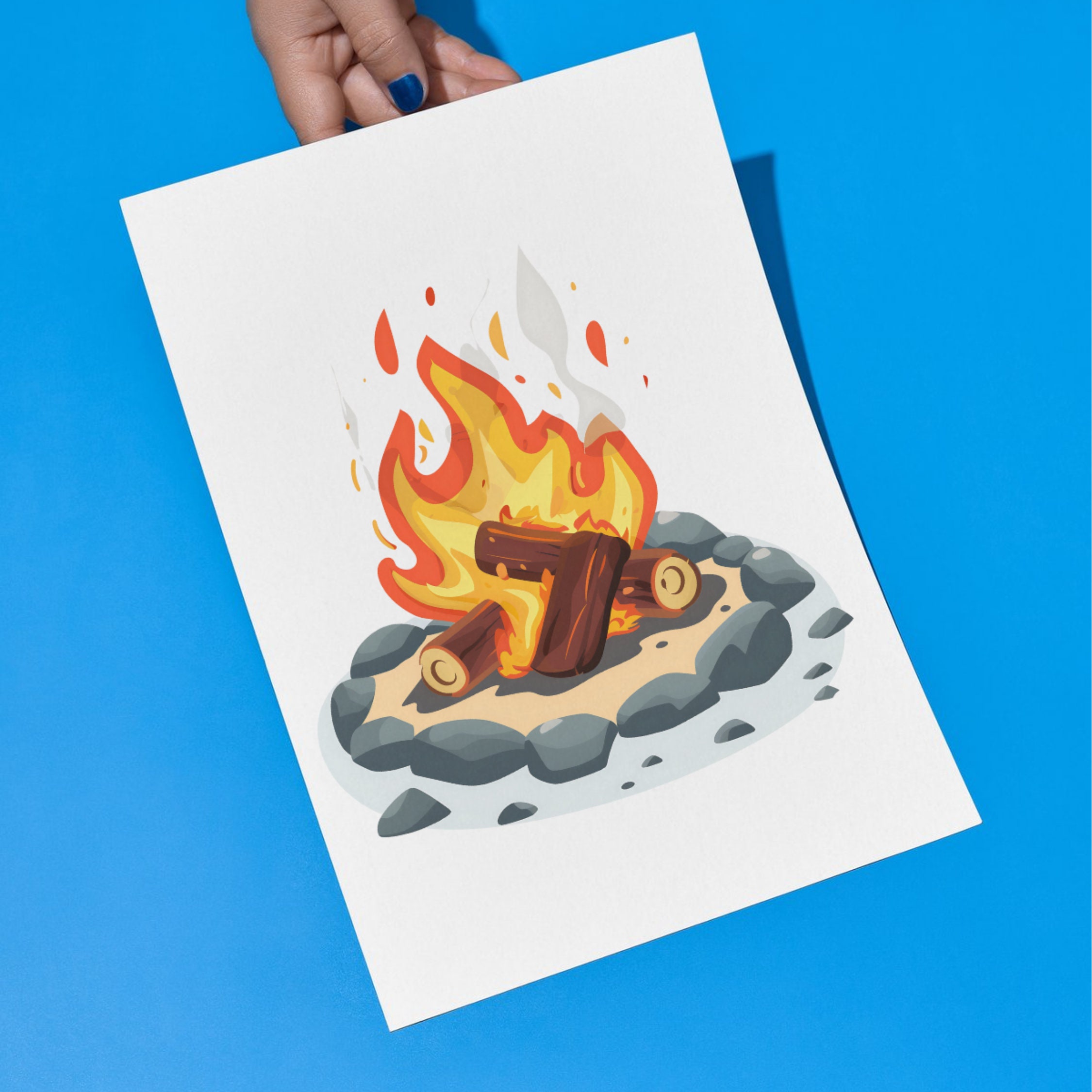 Campsite Fire Clipart! 16 Camping Fire Clip Art Images. Firepit PNG ...