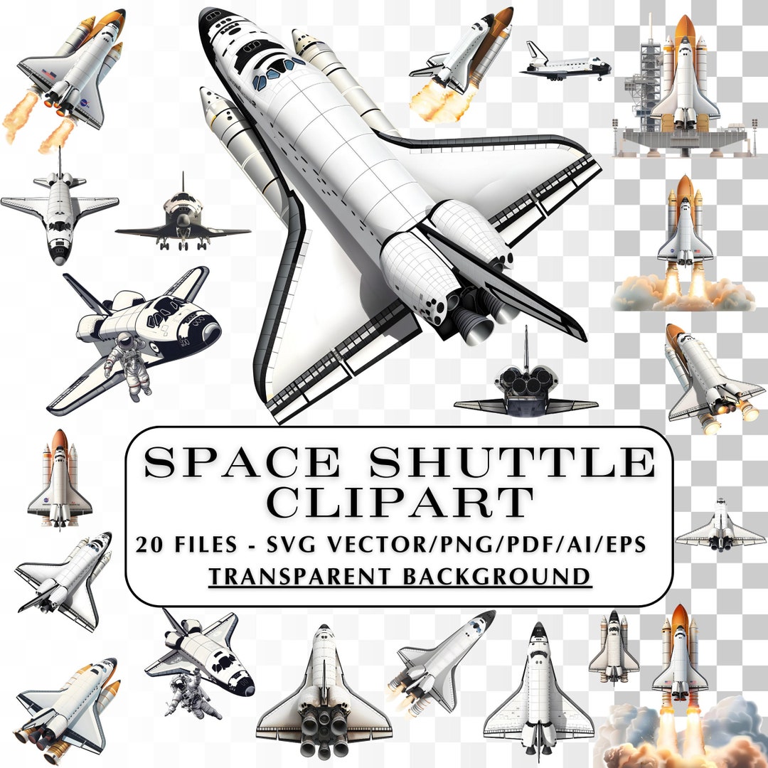 Space Shuttle Clipart - 20 Images - Space Shuttle PNG, Rocket Clipart ...