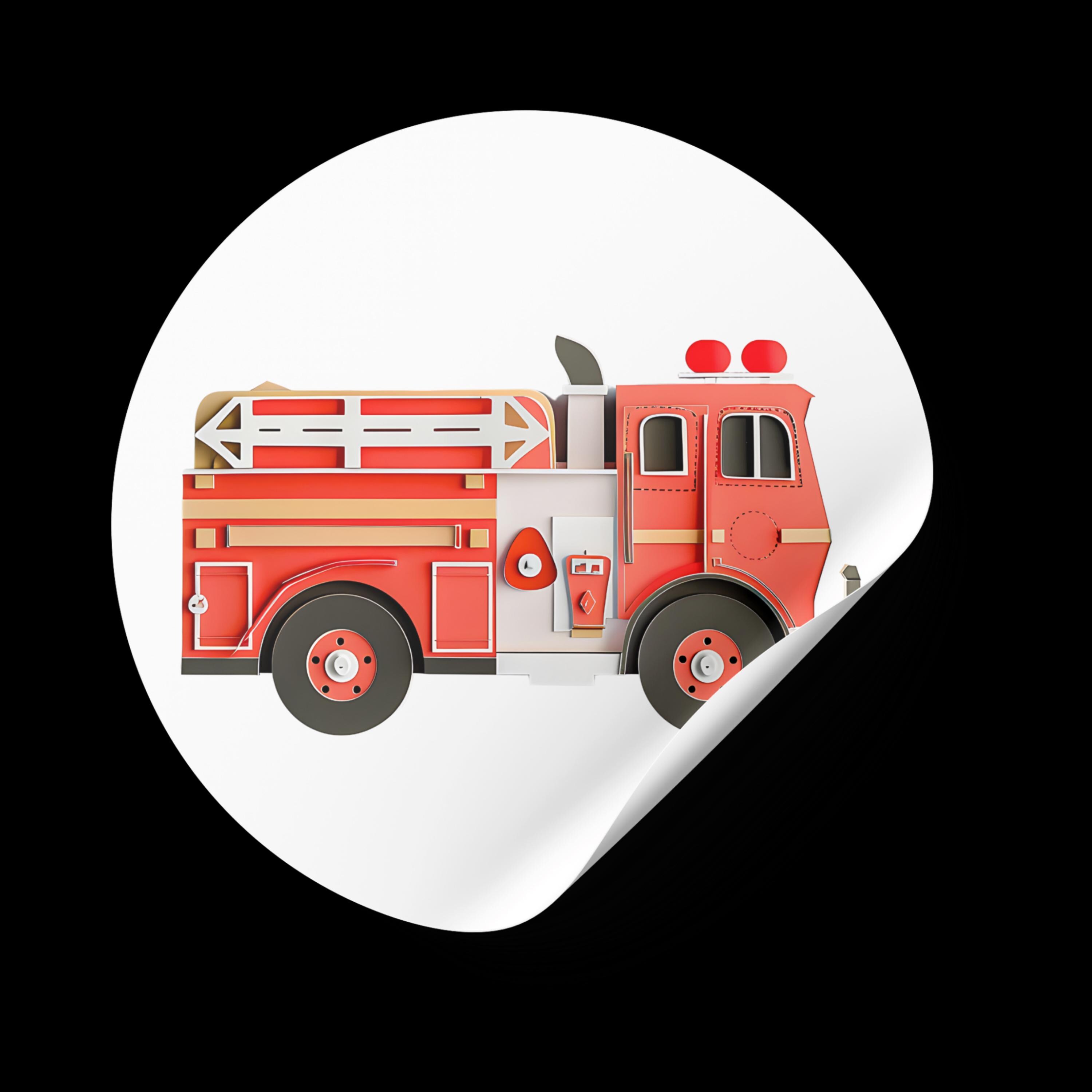 Fire Truck Clipart 20 Cute Firetruck PNG Images, Handmade Construction ...