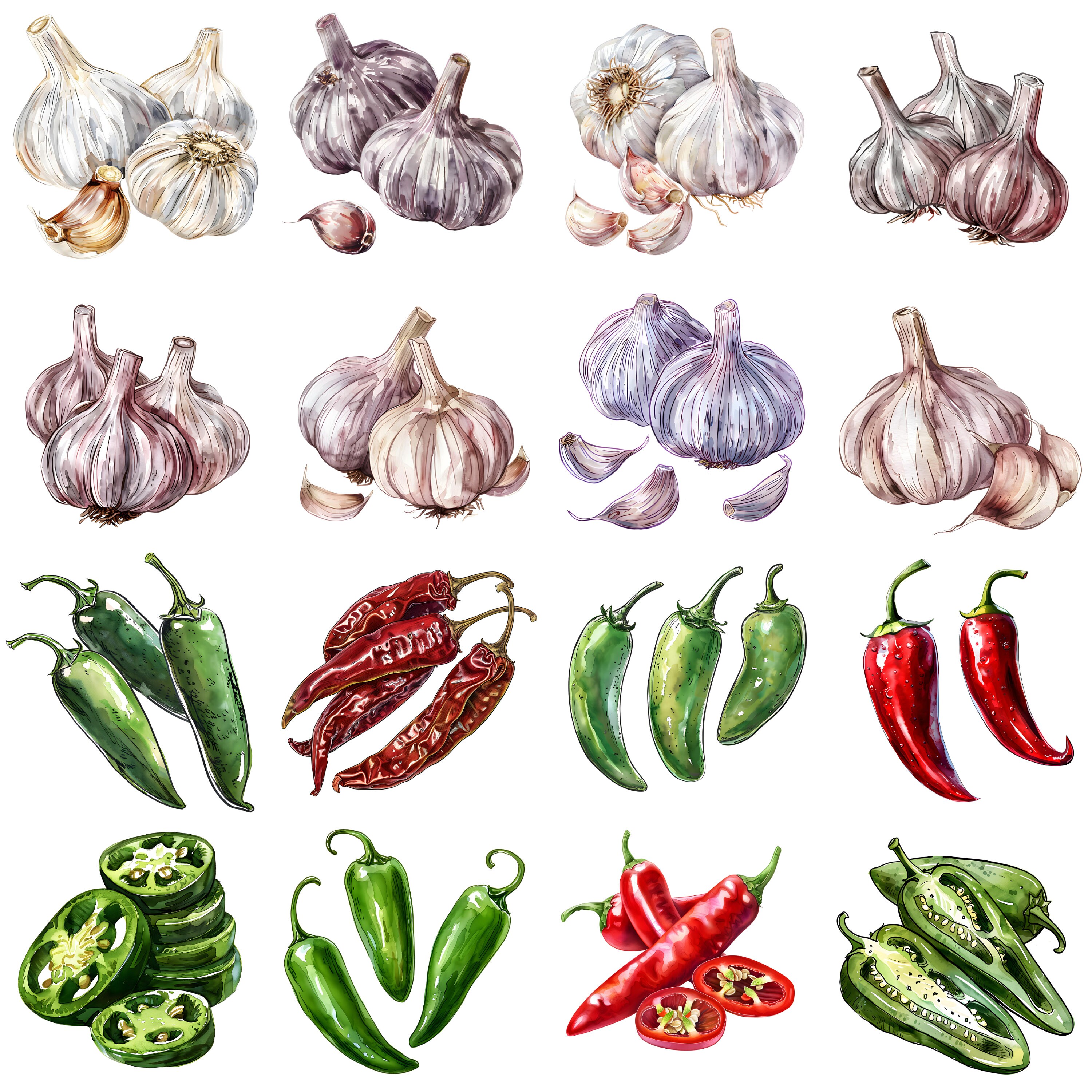Vegetable Clipart - 144 Colored Pencil Images of of Vegetable PNG ...