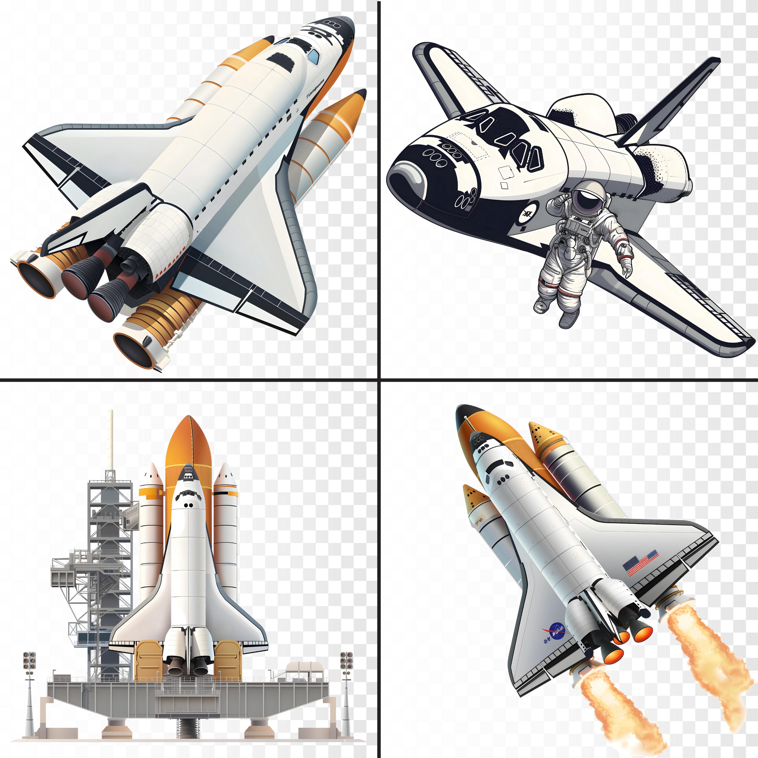 Space Shuttle Clipart - 20 Images - Space Shuttle PNG, Rocket Clipart, Astronaut Clip Art ...