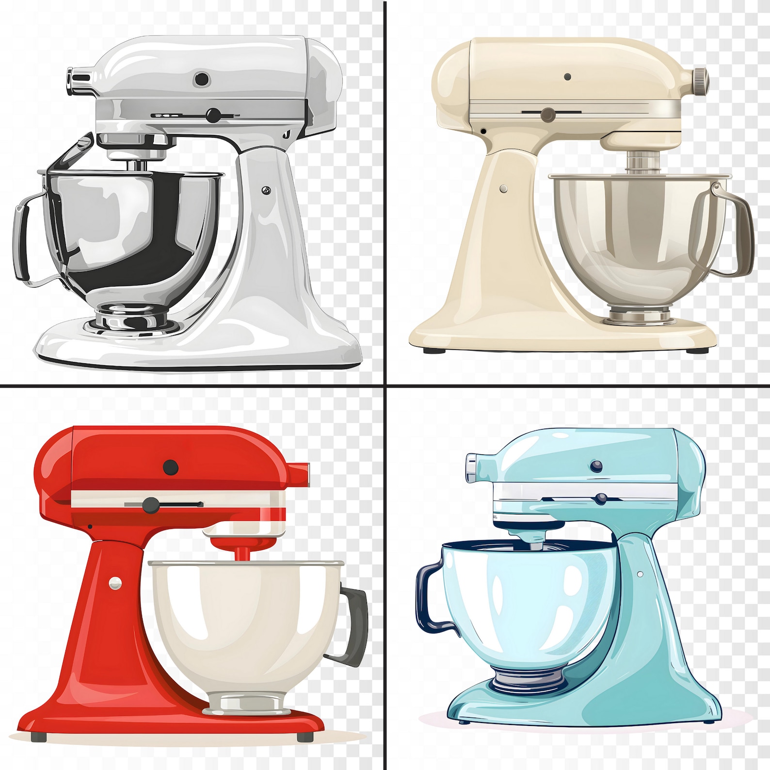 Kitchen Mixer SVG Clipart. 12 Images of Stand Mixer SVG Clip Art Images ...