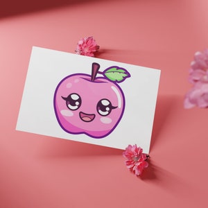 Kawaii Apple Clipart! 16 Cute Apple Clip Art Images. Vector Graphics of ...