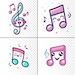 Cute Music Note Clipart! 16 Kawaii Musical Note Clipart. Music Notation ...