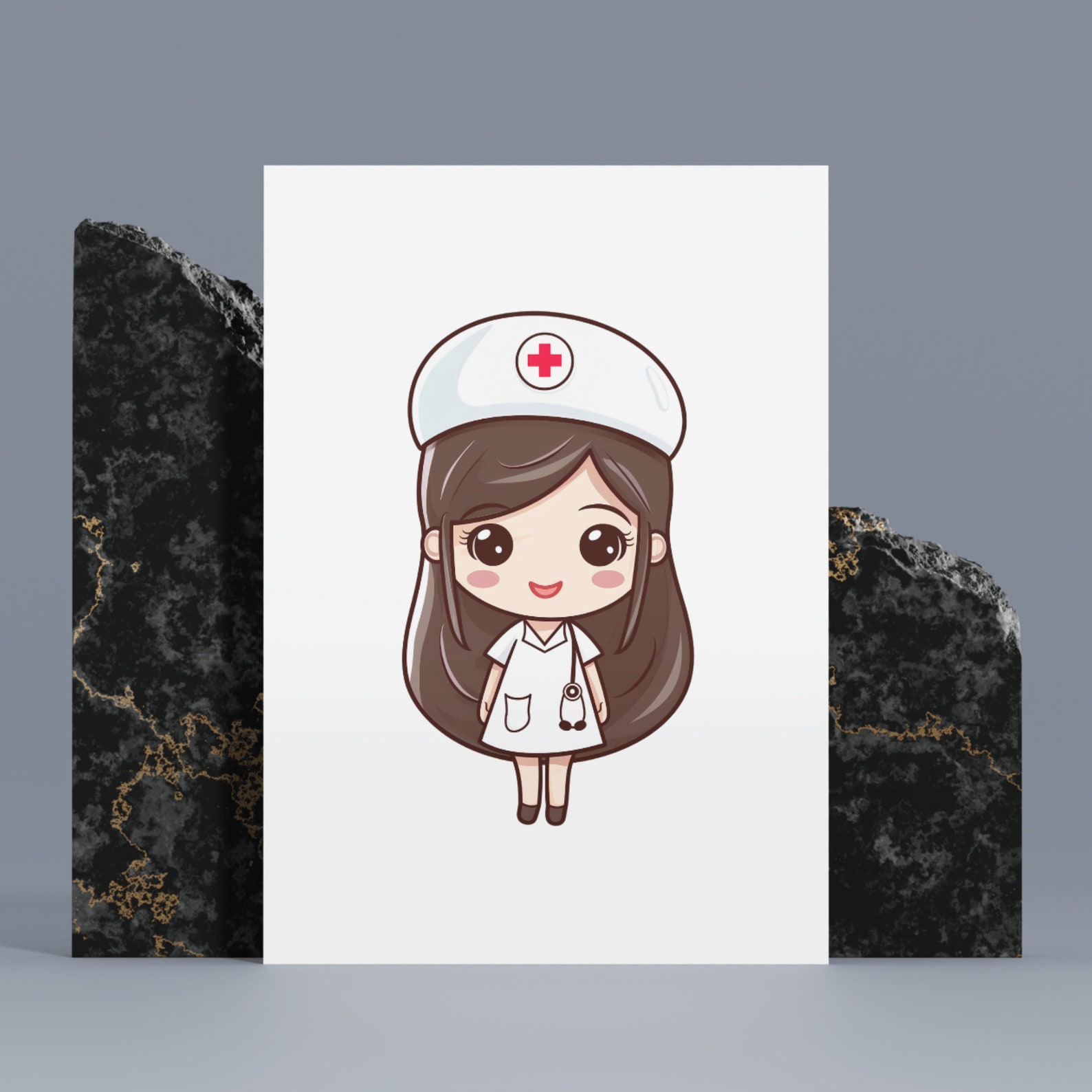 Kawaii Cute Nurse Clipart! 12 Cartoon Nurse Practitioner Medical Clip ...