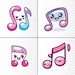Cute Music Note Clipart! 16 Kawaii Musical Note Clipart. Music Notation ...